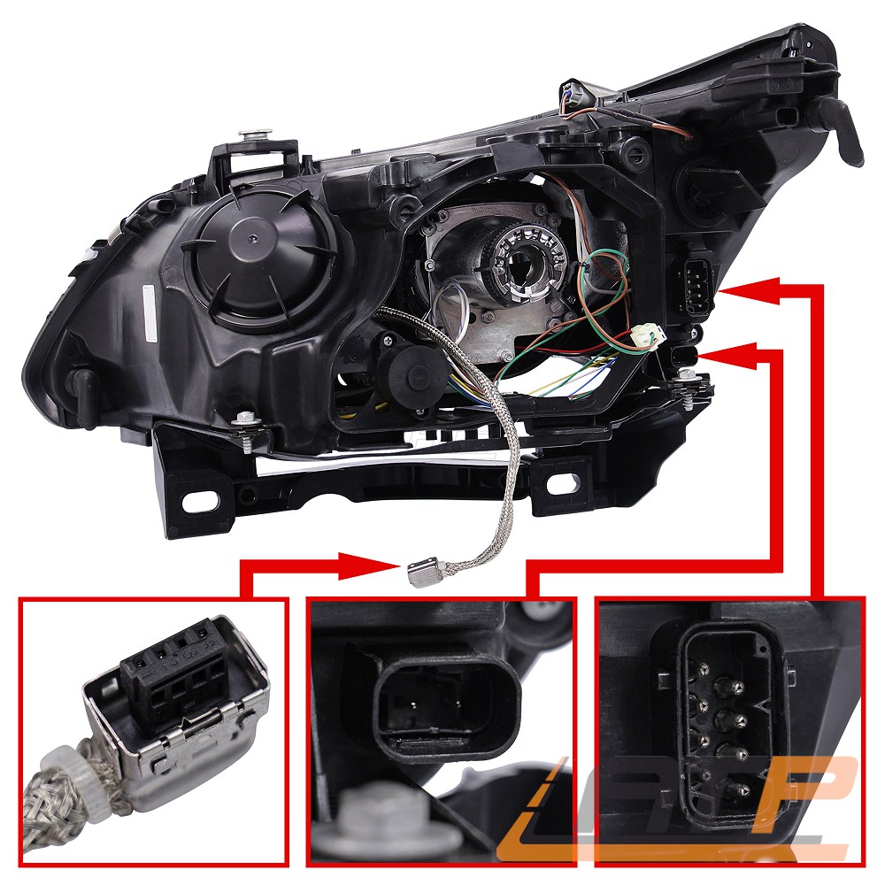 2x bi-xenon Phares principaux Phares Gauche + Droite Pour BMW 5-er e60 ...