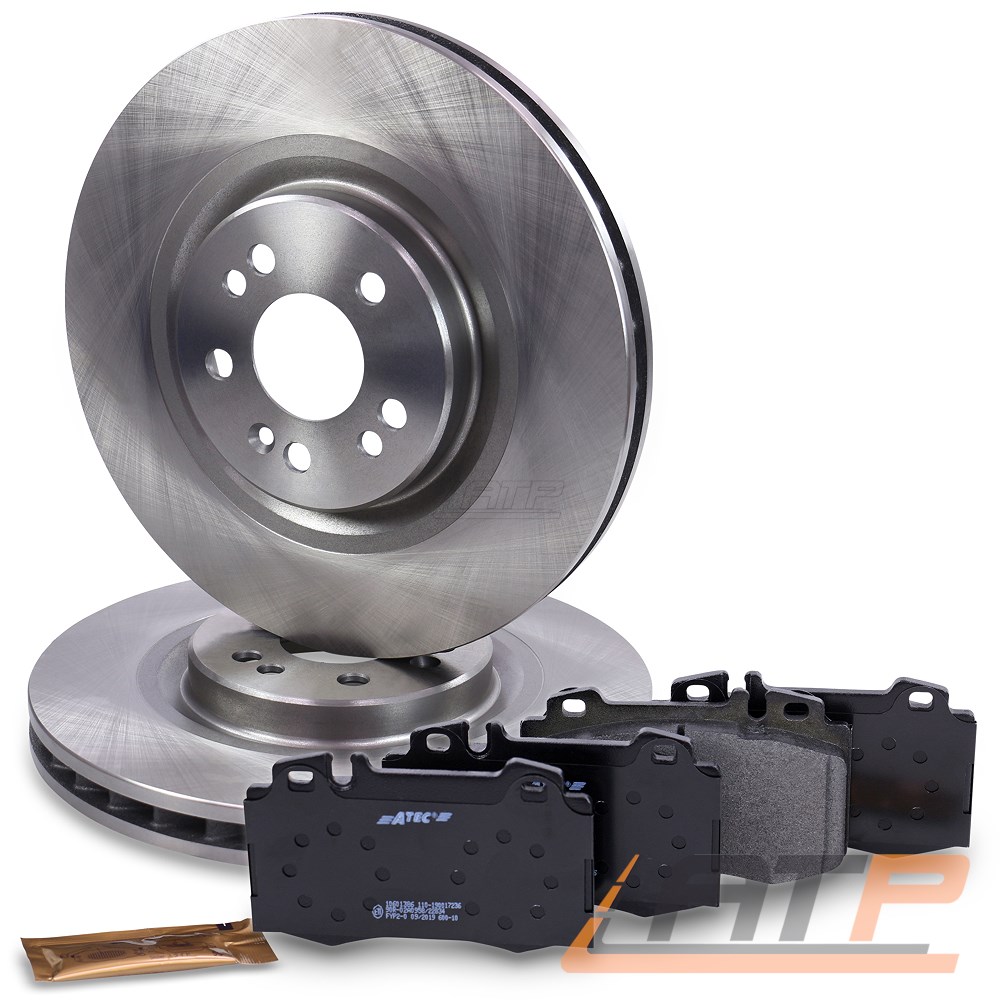 BREMSSCHEIBEN BELÜ Ø345+BREMSBELÄGE VORNE FÜR MERCEDES M-KLASSE W163 ...