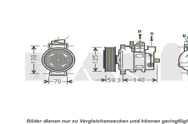AKS DASIS Kompressor, Klimaanlage  für AUDI Il n. 1* per ricambi auto: miglior rapporto qualità-prezzo