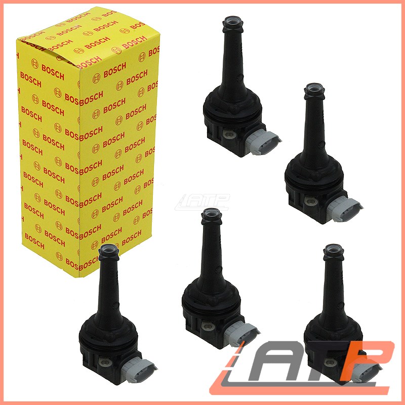 5X GENUINE BOSCH 0221604010 IGNITION COIL 4 POLES - Volvo Parts